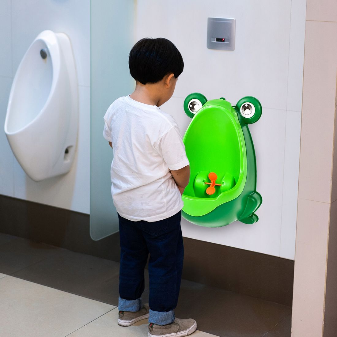 PISUAR ŻABA DLA MALUCHA ŻABKA NA PRZYSSAWKI NOCNIK DO NAUKI SIKANIA ...