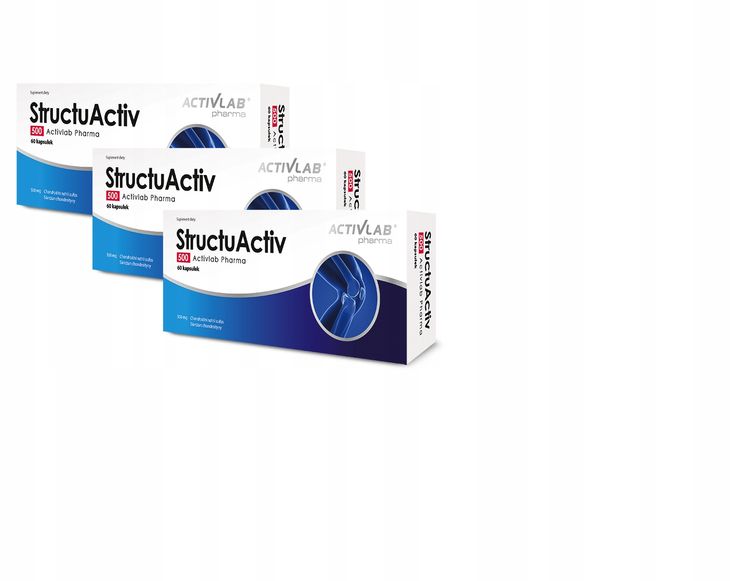 StructuActiv 500mg Zestaw 3 op. a 60 kaps. - ERLI.pl