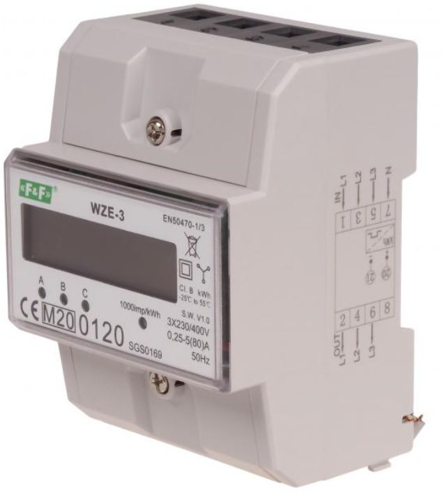 F&F Licznik wskaźnik zużycia energii 3 fazy - ERLI.pl