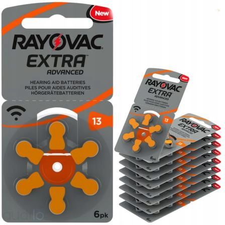 60x Baterie do aparatów słuchowych Mocne PR48 Opakowanie 60 szt RAYOVAC 13 – 157616511 - ERLI.pl