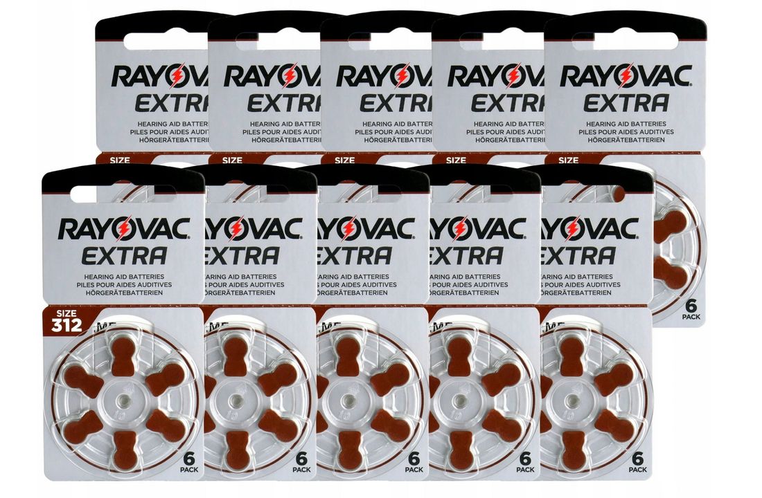 80x Baterie do aparatów słuchowych RAYOVAC 312 – 157616537 - ERLI.pl