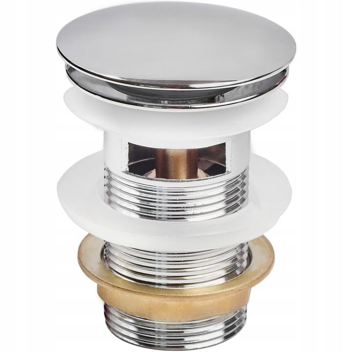 KOREK KLIK-KLAK SYFON DO UMYWALKI UMYWALKOWY CHROM - ERLI.pl