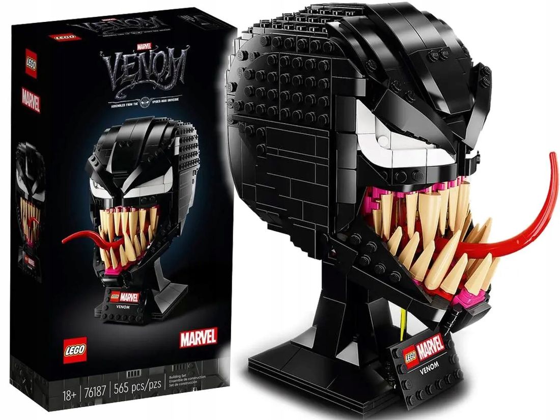 LEGO Marvel Venom Głowa Spider Man 76187 – 157651708 - ERLI.pl