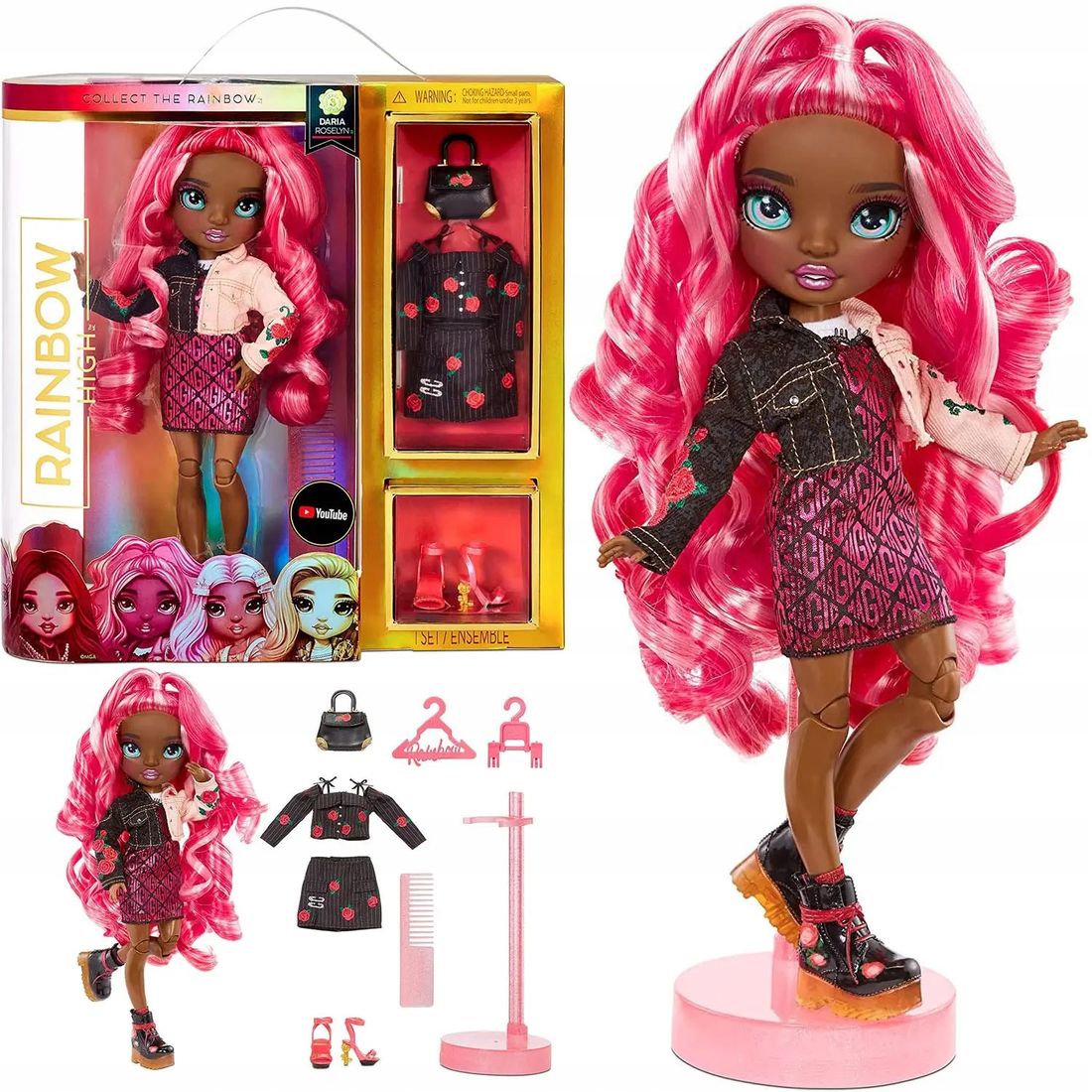 Rainbow High Daria Roselyn lalka modowa 575733 - ERLI.pl