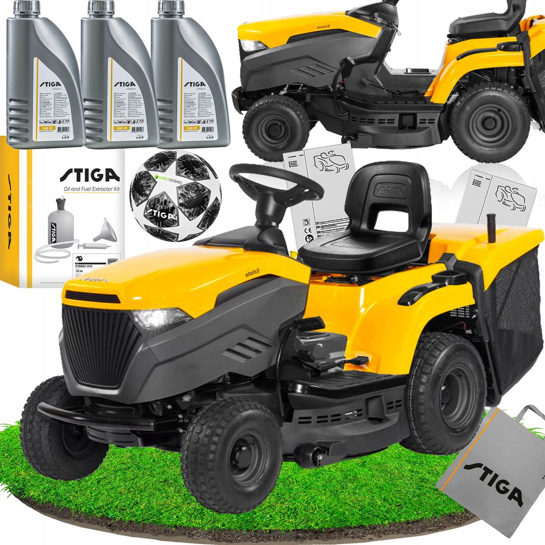 POTĘŻNY TRAKTOREK STIGA ESTATE 384 ST 450 PRO XXXL - ERLI.pl