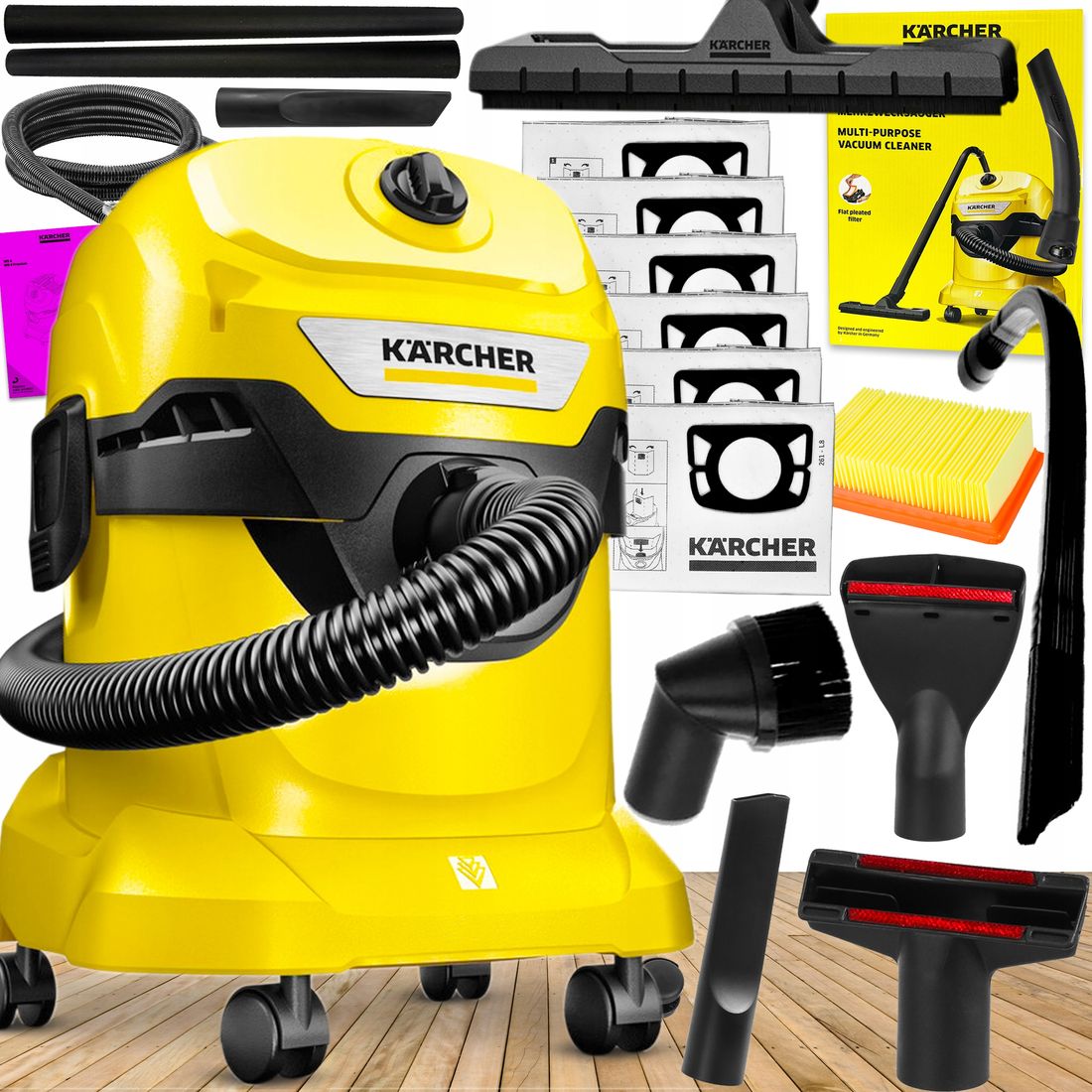 ODKURZACZ WIELOFUNKCYJNY WD4 KARCHER NEW MODEL XXL - ERLI.pl