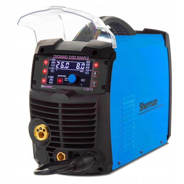 SPAWARKA INWERTEROWA SHERMAN MIG 200 MMA TIG 200A 230V LUTOSPAWANIE ZESTAW - ERLI.pl