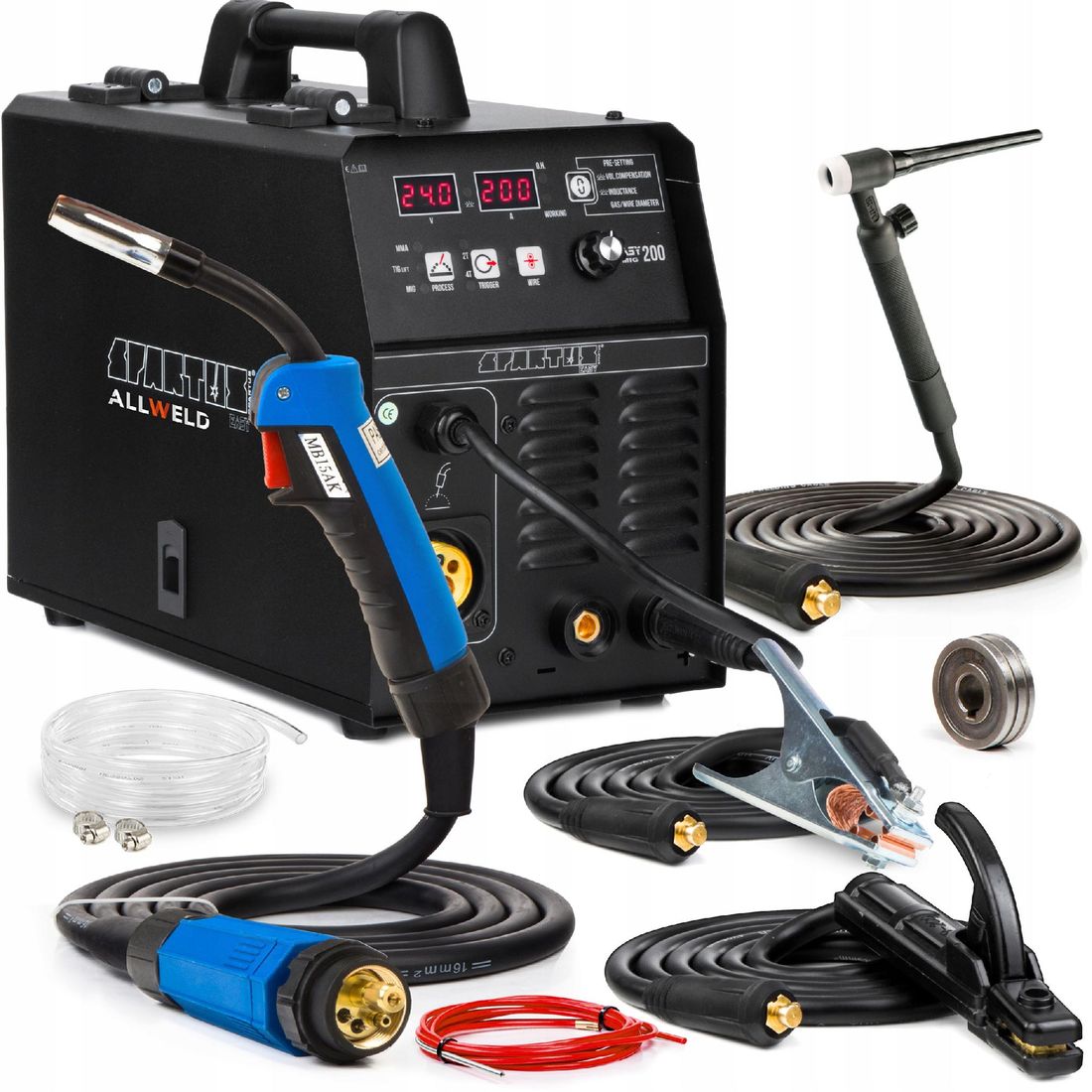 SPAWARKA INWERTOROWA INWERTER SPARTUS MIG 200 MMA TIG 200A IGBT SYNERGIA - ERLI.pl