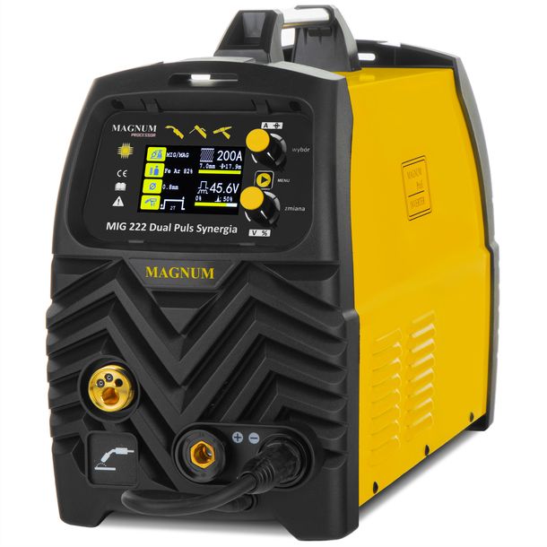 SPAWARKA MIGOMAT MAGNUM MIG 222 DUAL PULS SYNERGIA MMA TIG 200A 230V ALU - ERLI.pl