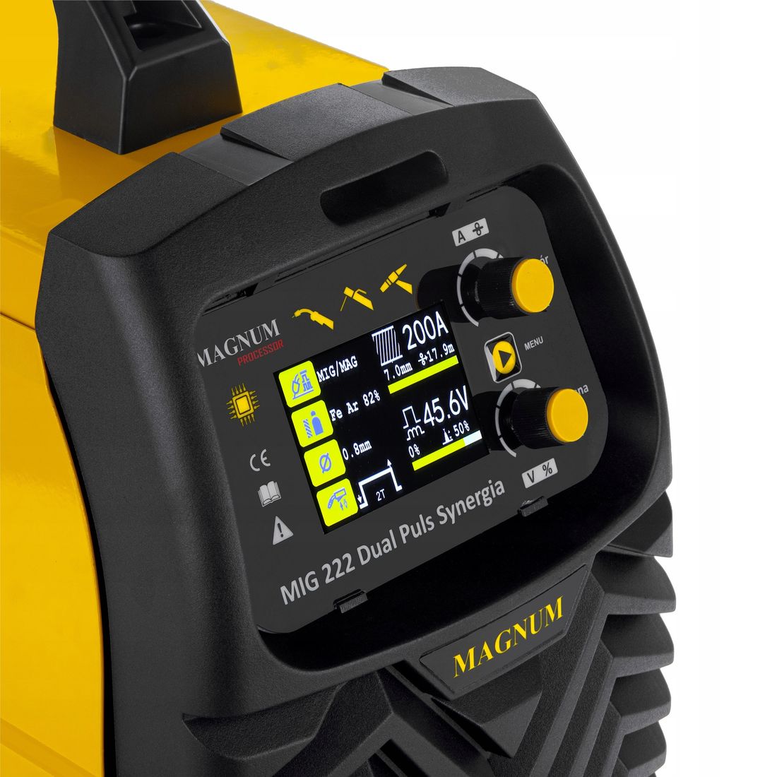 SPAWARKA MIGOMAT MAGNUM MIG 222 DUAL PULS SYNERGIA MMA TIG 200A 230V ...