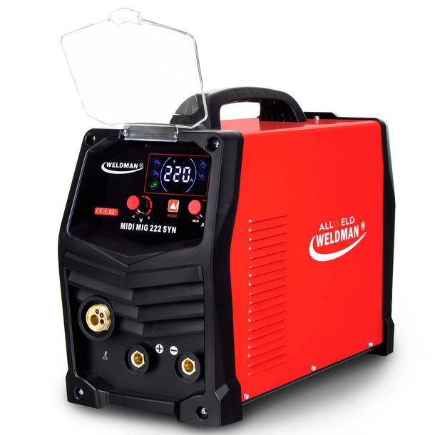 SPAWARKA MIGOMAT WELDMAN MIDI MIG 222 SYN MMA TIG ALU FLUX IGBT 230V 220A - ERLI.pl