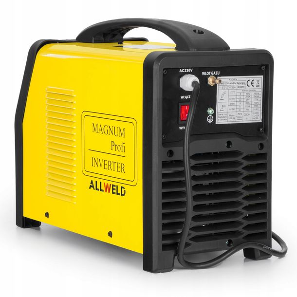 SPAWARKA INWERTOROWA INWERTER MAGNUM MIG 220 ALU/CU SYNERGIA MMA TIG 3W1 - ERLI.pl