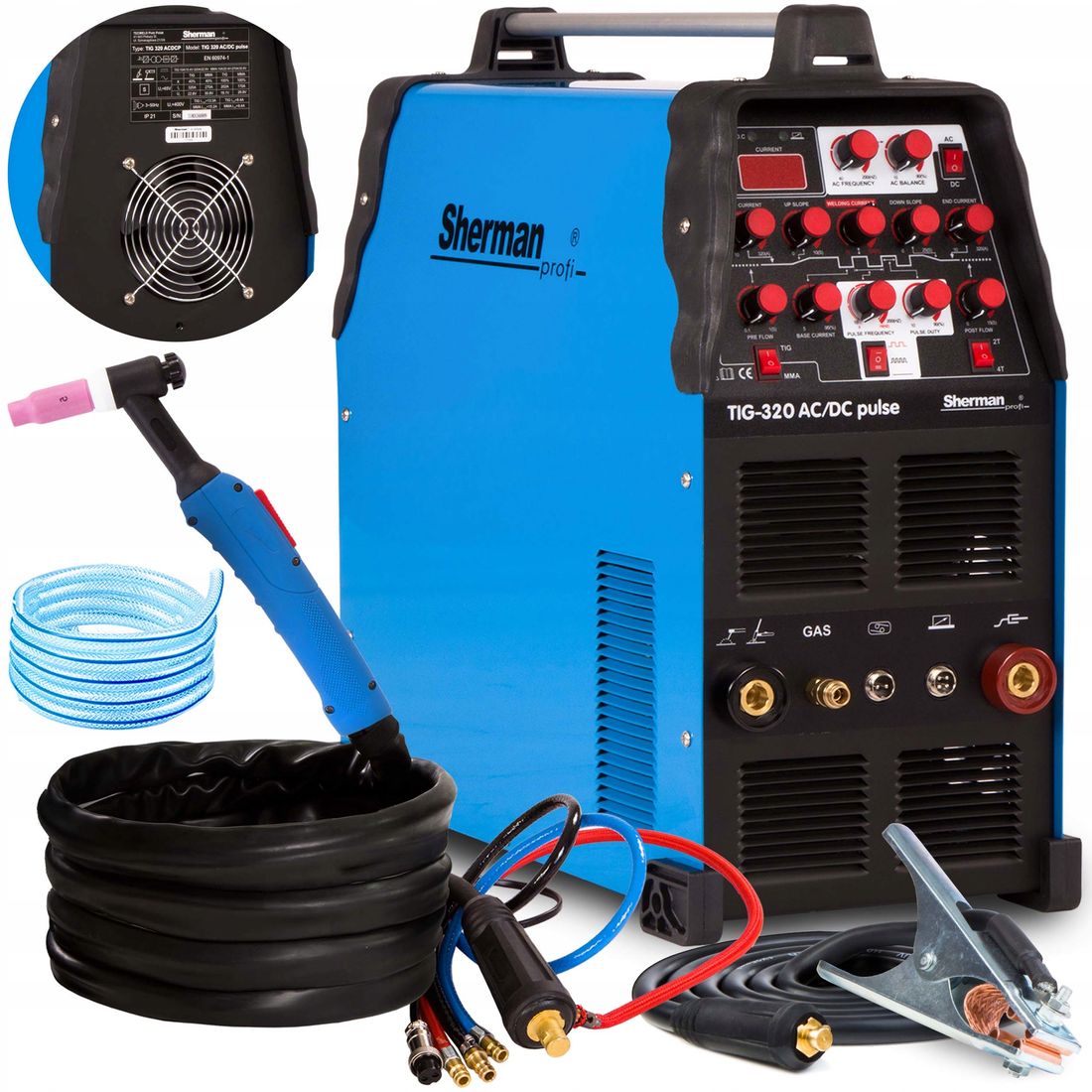 SPAWARKA SHERMAN TIG 320 AC DC PULS MMA CHŁODNICA 400V 320A HF ALUMINIUM – 157811450 - ERLI.pl