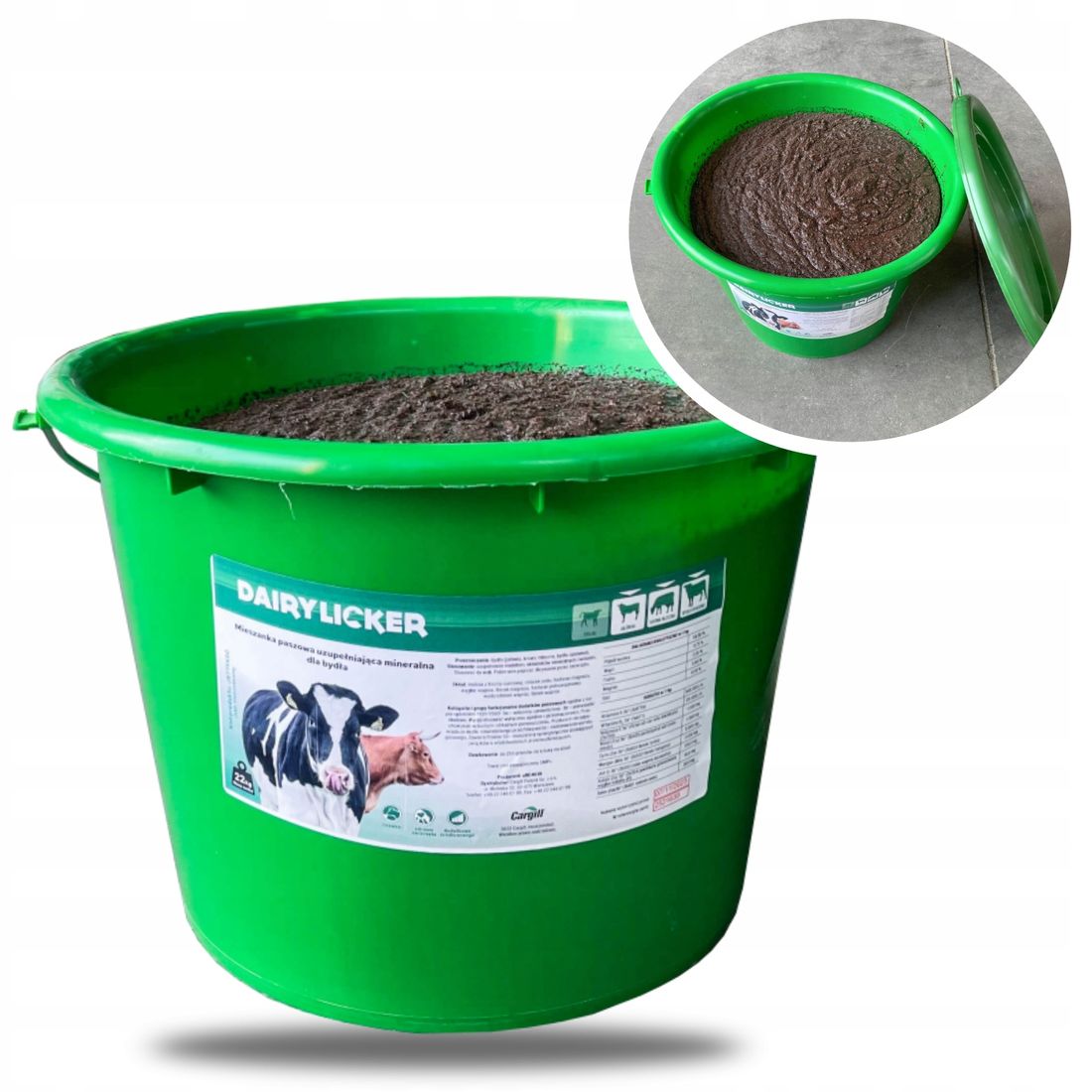 CARGILL Dairy Licker 22kg Lizawka dla bydła opas jałówki – 157945088 ...