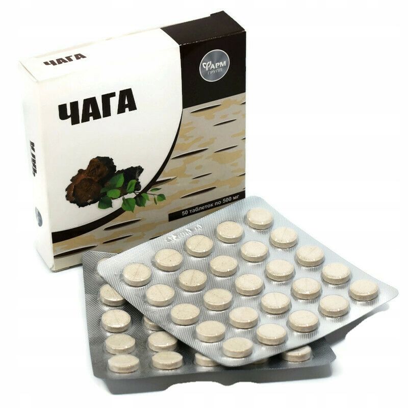 CZAGA CHAGA SYBERYJSKA HUBA BRZOZOWA 50 tab. 500mg - ERLI.pl