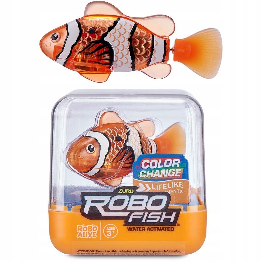 ZURU ROBO FISH RYBKA PŁYWAJĄCA ZMIENIA KOLOR ALIVE – 244783098 - ERLI.pl