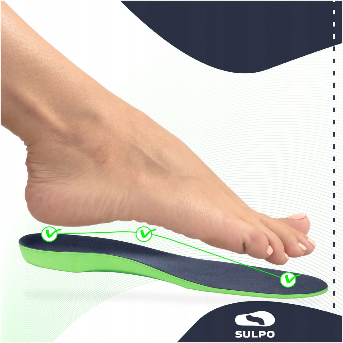 Piankowe WKŁADKI do butów na OSTROGI piętowe NISKIE PODBICIE stopy 40 ...