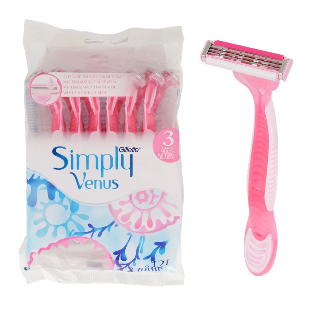 DAMSKA MASZYNKA DO GOLENIA SIMPLY VENUS 12 SZT - ERLI.pl