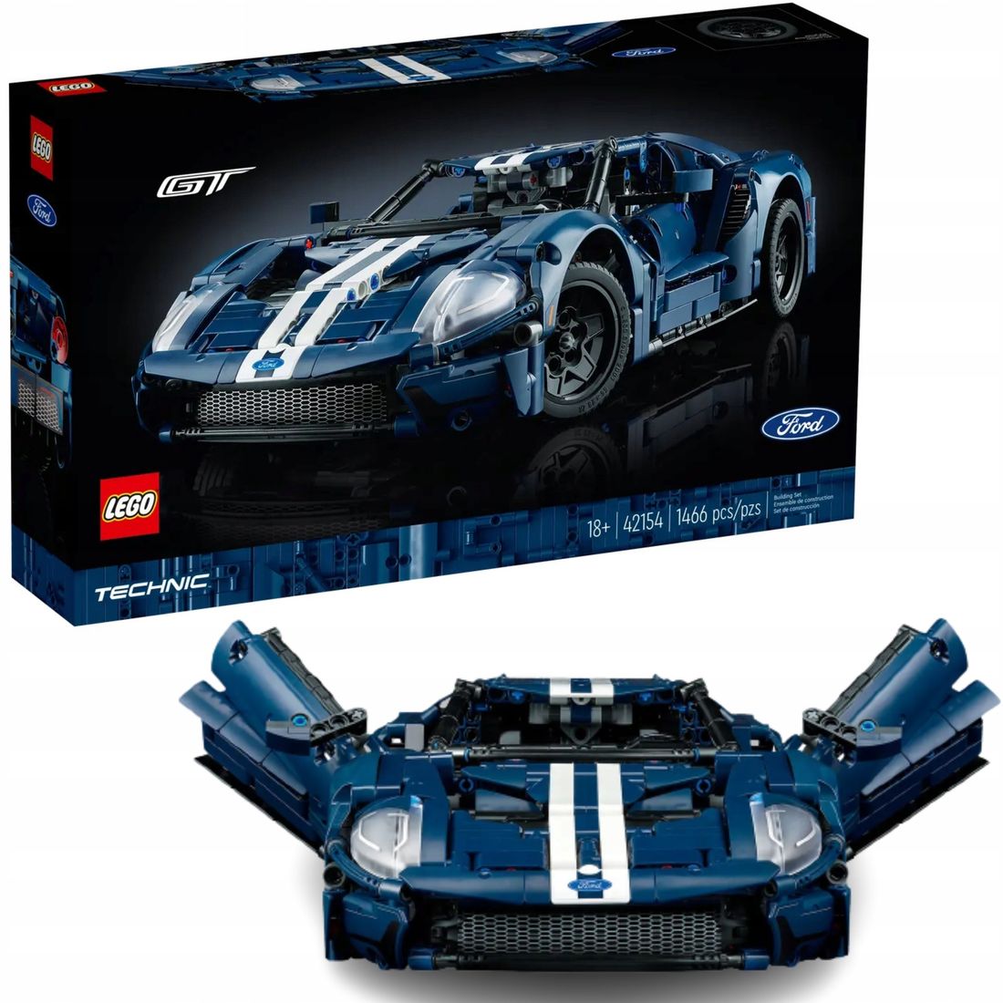 Ford GT LEGO Technic 42154 2022 NA PREZENT Klocki - ERLI.pl