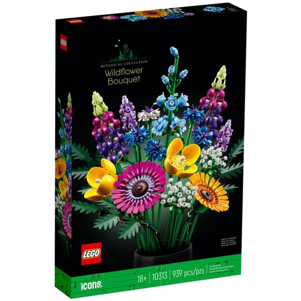 Kwiaty LEGO 10313 Bukiet z Polnych Kwiatów Prezent - ERLI.pl
