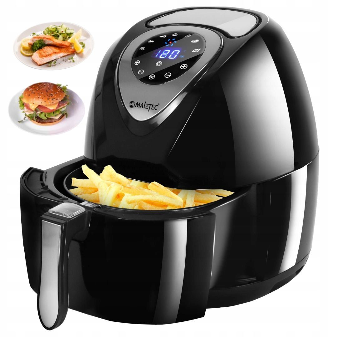 FRYTKOWNICA BEZTŁUSZCZOWA FRYTOWNICA AIR FRYER 4L NOWY MODEL - ERLI.pl