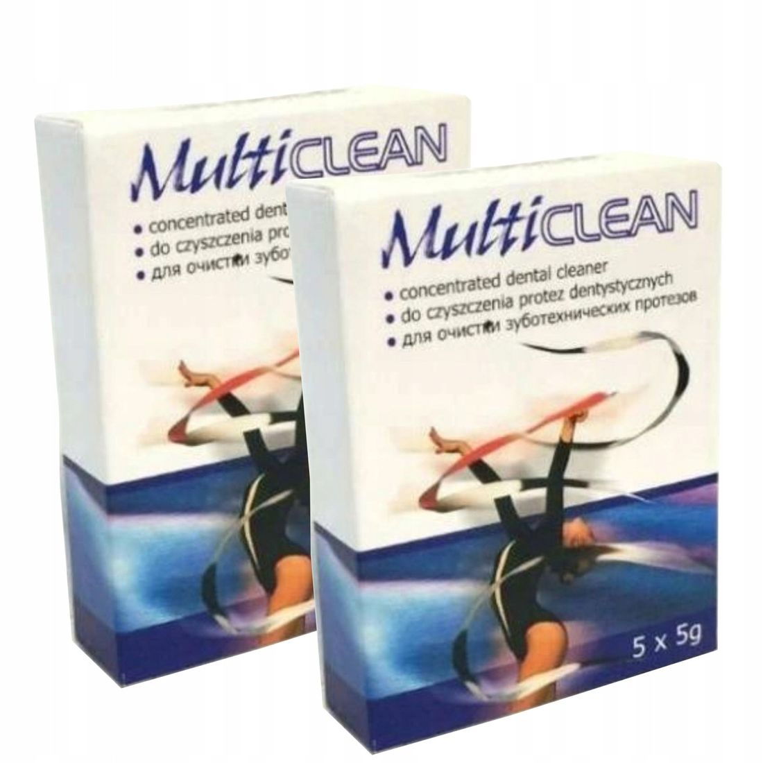 MULTICLEAN 10 x 5g proszek do czyszczenia protez - ERLI.pl