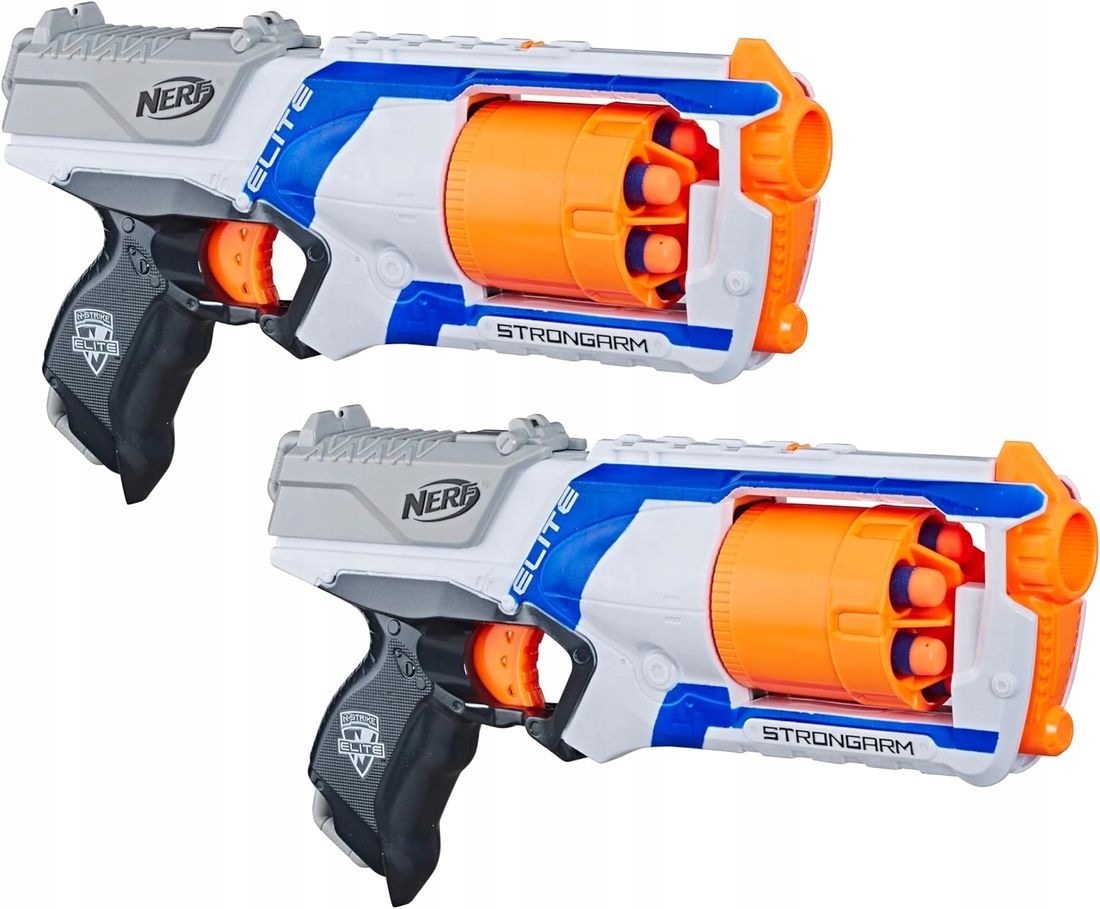 Nerf N-Strike Elite 2x Wyrzutnia Strongarm B8995 - ERLI.pl Nerf N-Strike Elite 2x Wyrzutnia Strongarm B8995 - ERLI.pl