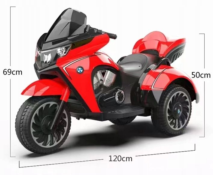 STABILNY motor TRÓJKOŁOWY na akumulator SKÓRA LEDy - ERLI.pl