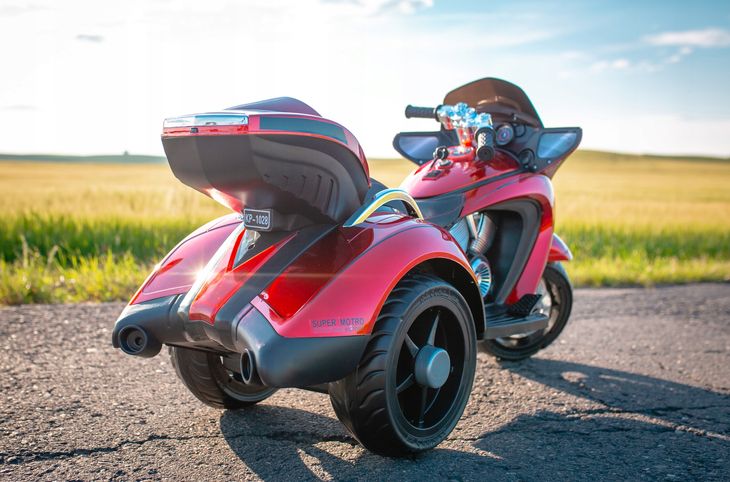 STABILNY motor TRÓJKOŁOWY na akumulator SKÓRA LEDy - ERLI.pl