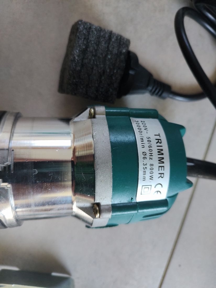 Ręczna frezarka do drewna 800W Jednoręczna frezarka do krawędzi drewna ...