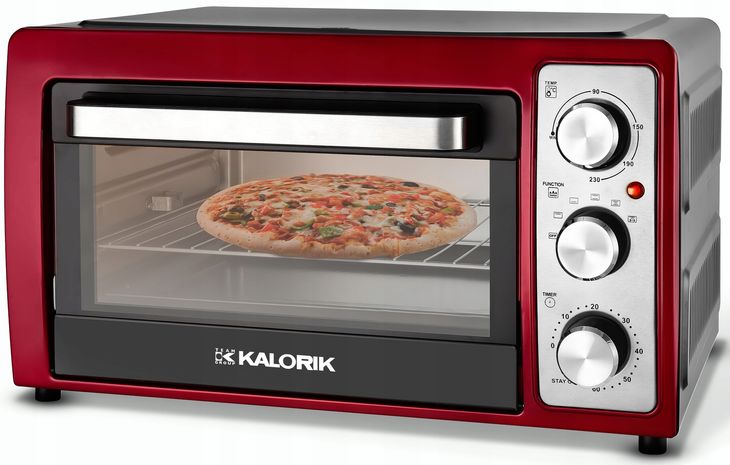 Mini piekarnik 28l ROŻEN OBROTOWY TERMOOBIEG TIMER 1500W PODWÓJNA SZYBA ...