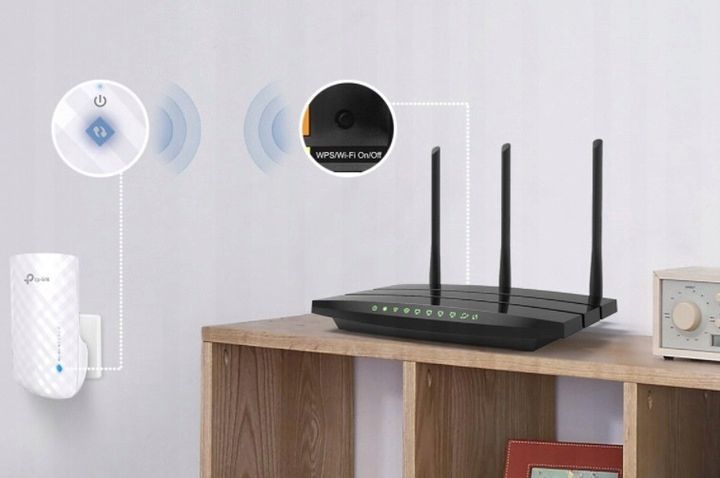 Wzmacniacz sygnału zasięgu Wi-Fi Tp-link AC750 Wi-Fi Range Extender ...