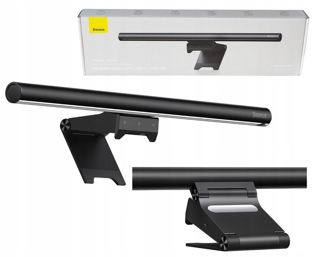 BASEUS LAMPKA LAMPA LED NA MONITOR 5W PANEL DOTYKOWY REGULOWANA 2700 ...