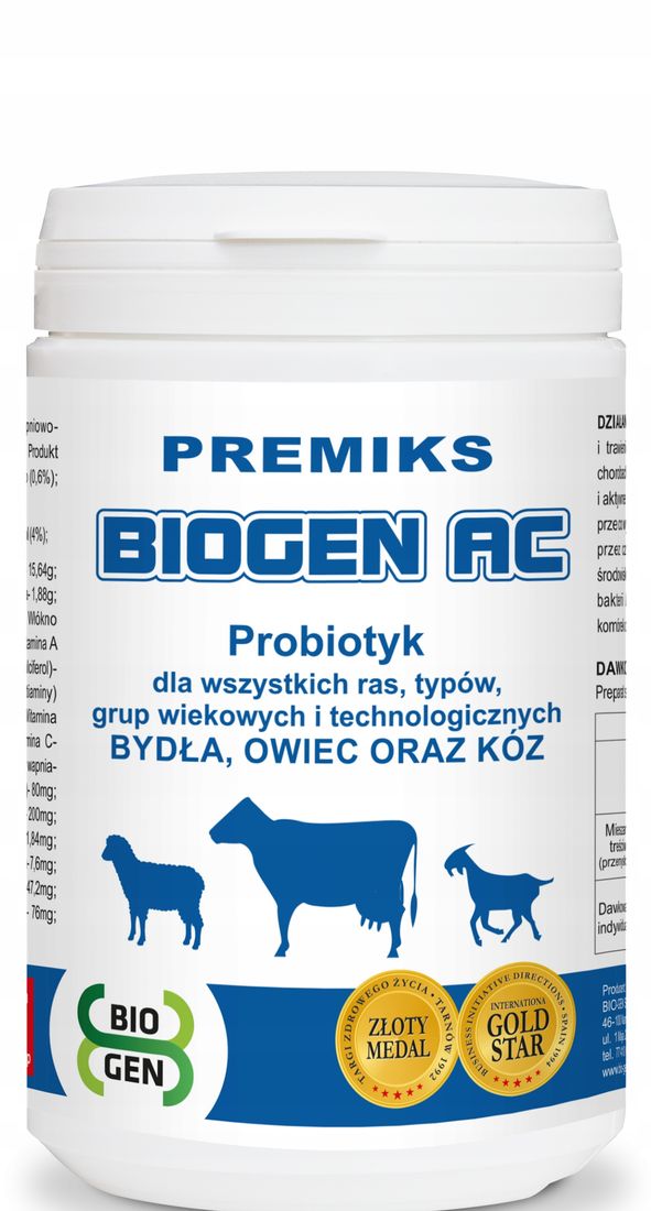 Premix premiks probiotyk Biogen AC bydło owce kozy – 159149288 - ERLI.pl