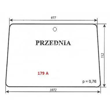 Szyba przednia C-330 kab.Osiny z otw – 158803053 - ERLI.pl