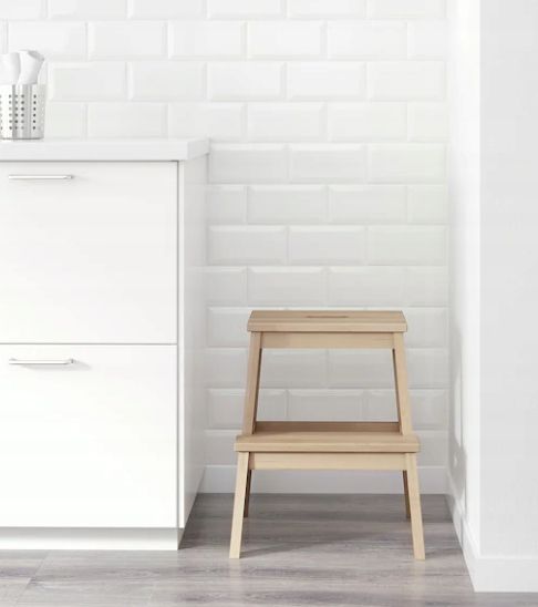 IKEA BEKVAM Taboret ze schodkiem 50 cm brzoza – 159357421 - ERLI.pl