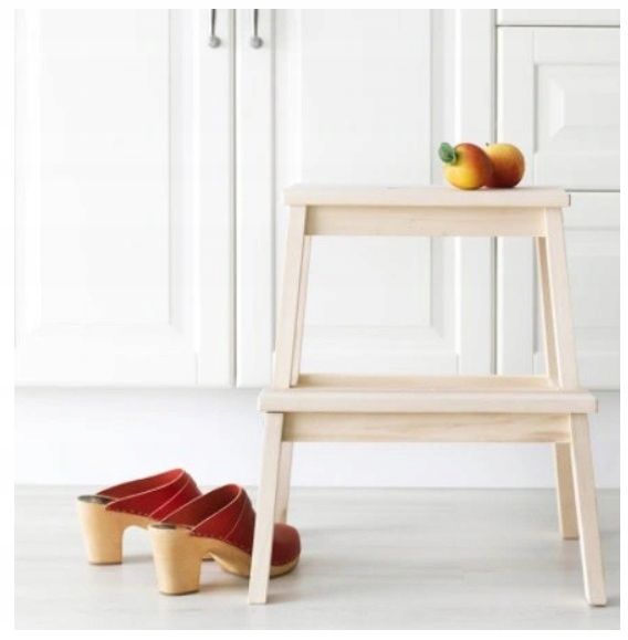 IKEA BEKVAM Taboret ze schodkiem 50 cm brzoza – 159357421 - ERLI.pl