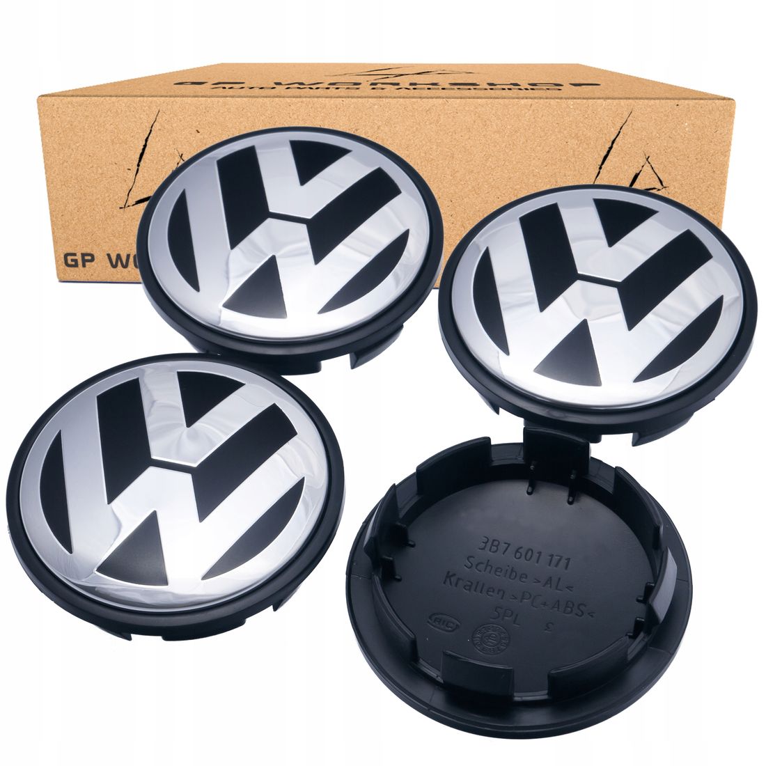 4x VW DEKIELKI FELG 65mm KAPSEL VOLKSWAGEN 4szt - ERLI.pl