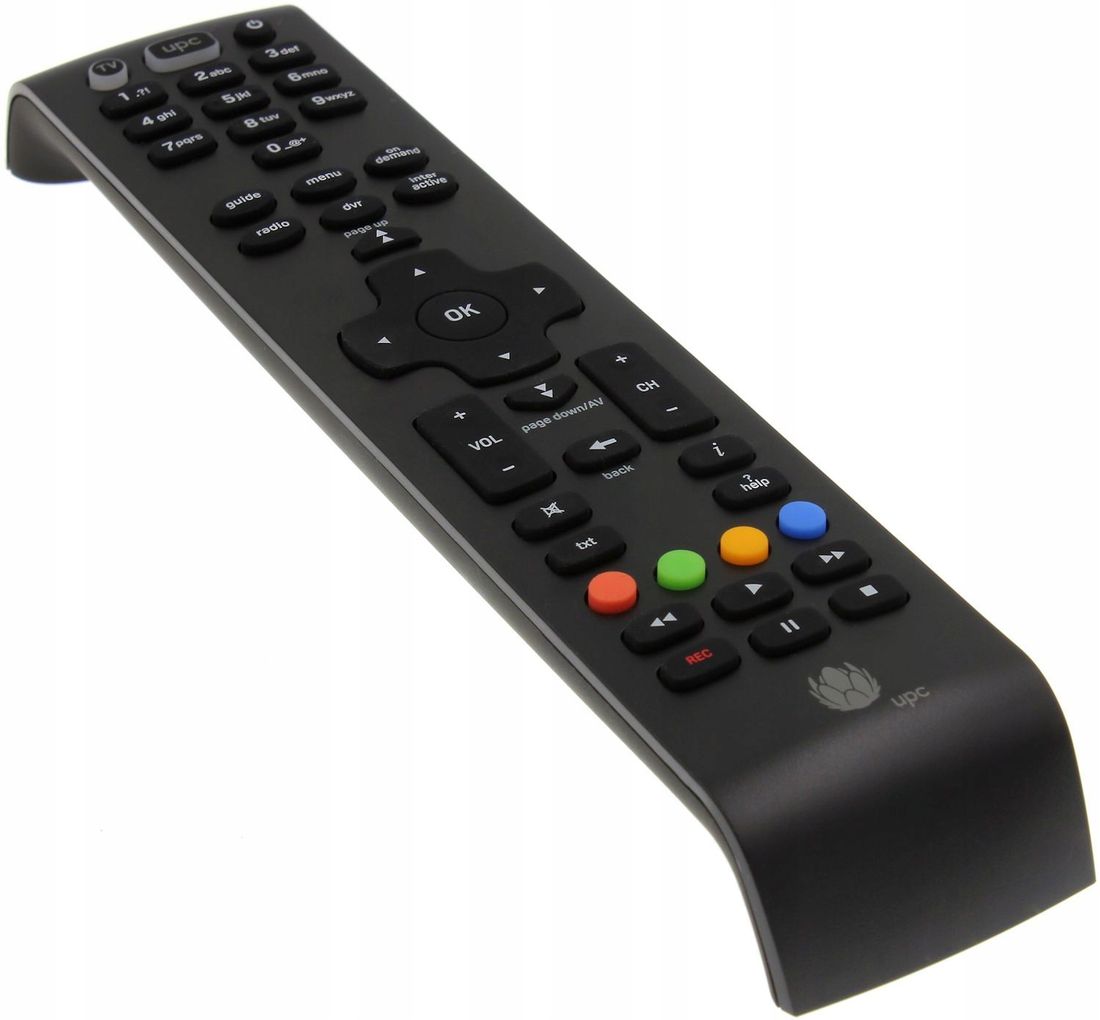 PILOT DO DEKODERA MEDIABOX UPC ORYGINAŁ GRATIS - ERLI.pl