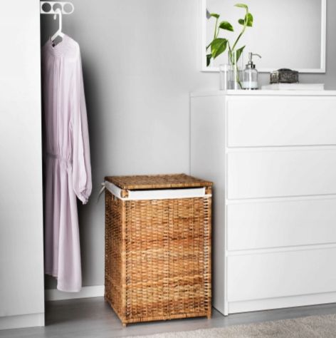 IKEA BRANAS kosz na bielizn RATTAN pojemnik 184215730 ERLI.pl