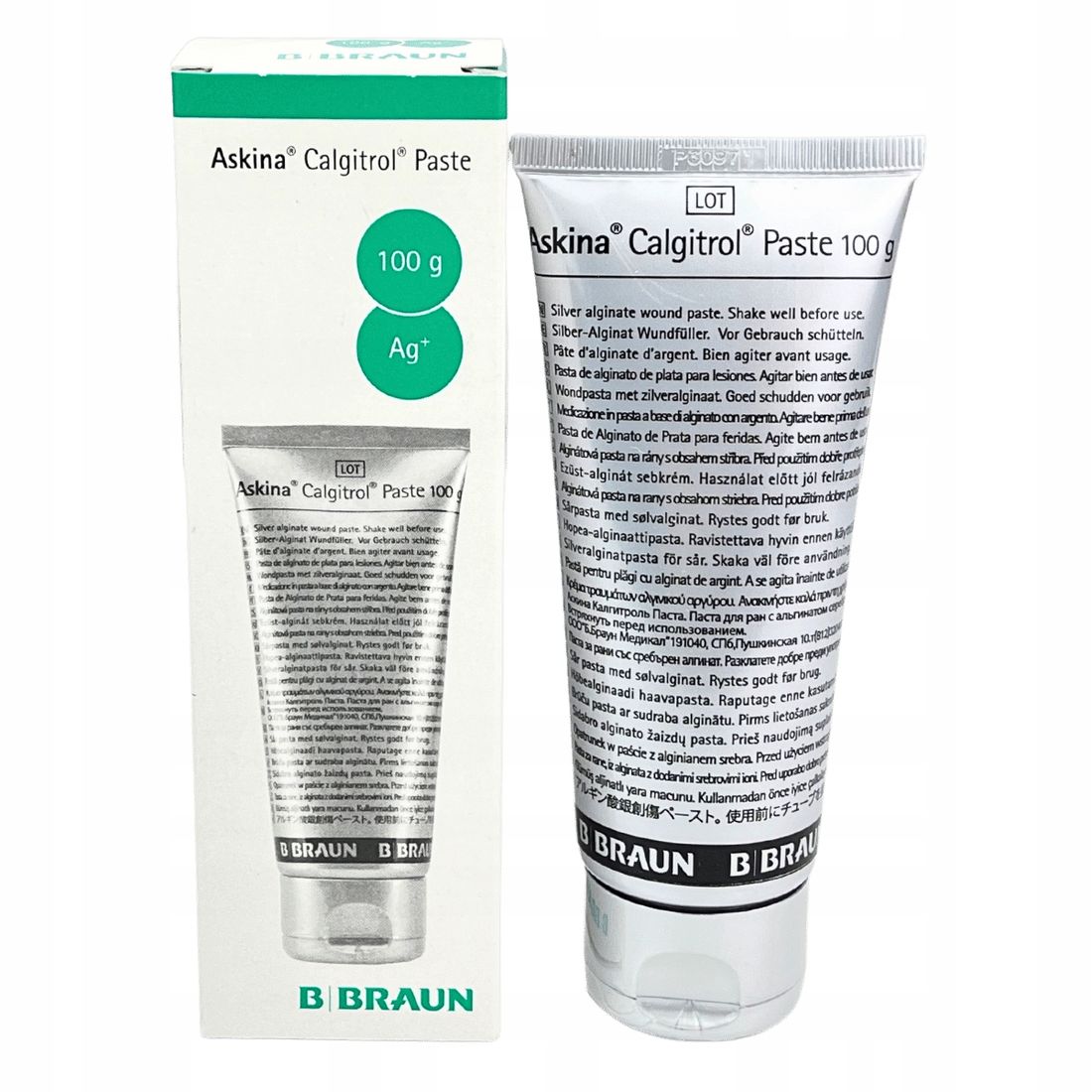 Pasta na rany ze srebrem Askina Calgitrol Paste B.Braun 100g - ERLI.pl