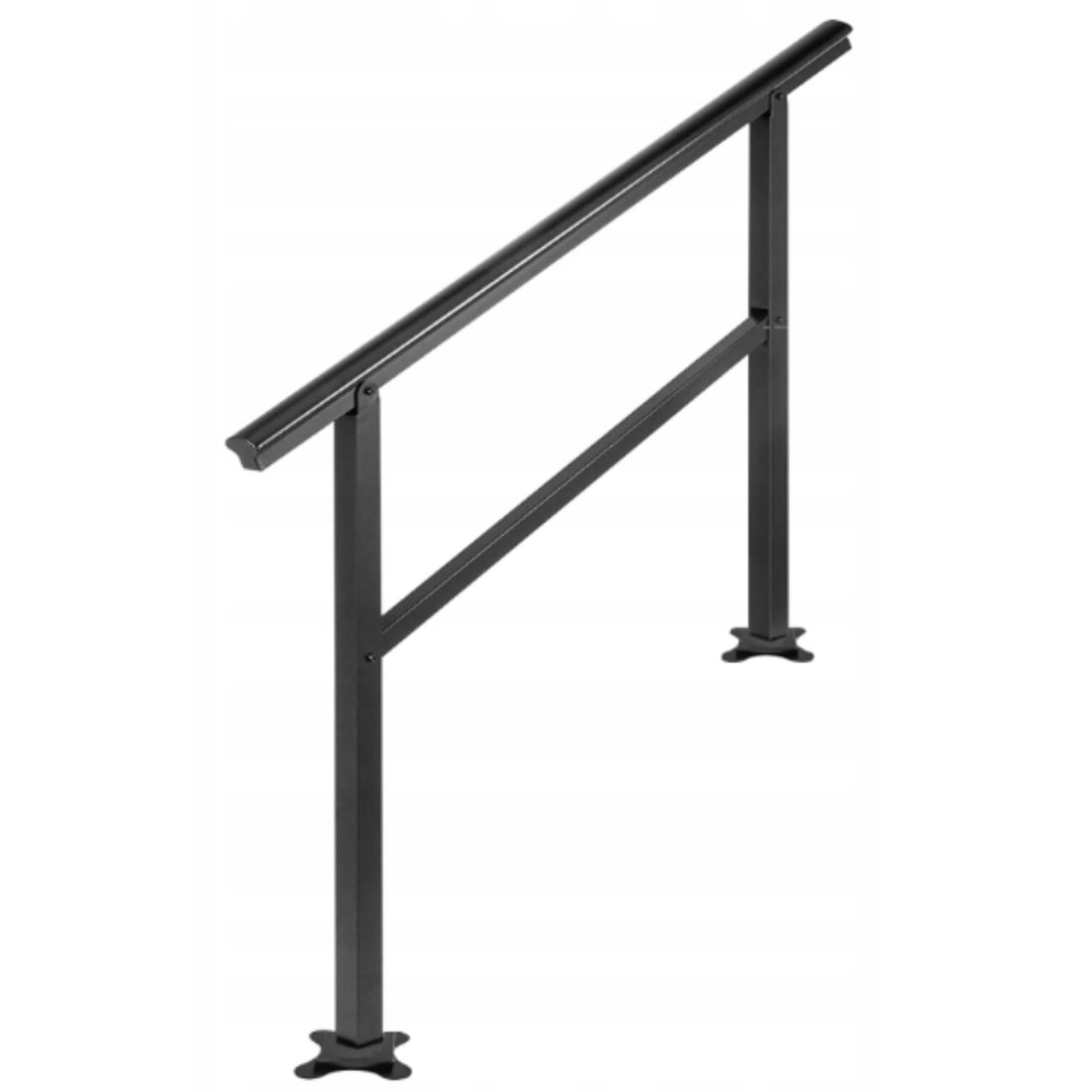 METALOWA BALUSTRADA BARIERKA PORĘCZ SCHODOWA 121x91 cm REGULOWANY KĄT ...