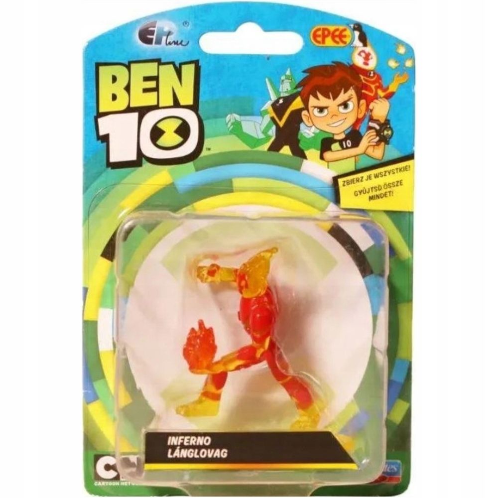 BEN 10 MINI FIGURKA EPEE PLAYMATES TOYS HEATBLAST INFERNO 6cm ...