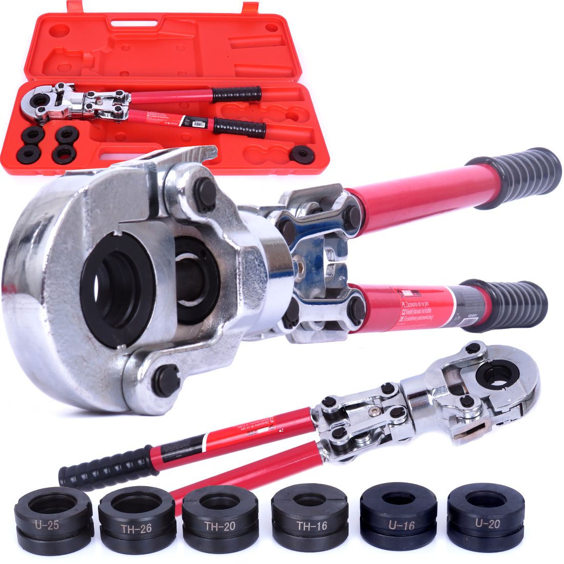 ZACISKARKA DO RUR PEX PRASA HYDRAULICZNA PRASKA 6T - ERLI.pl