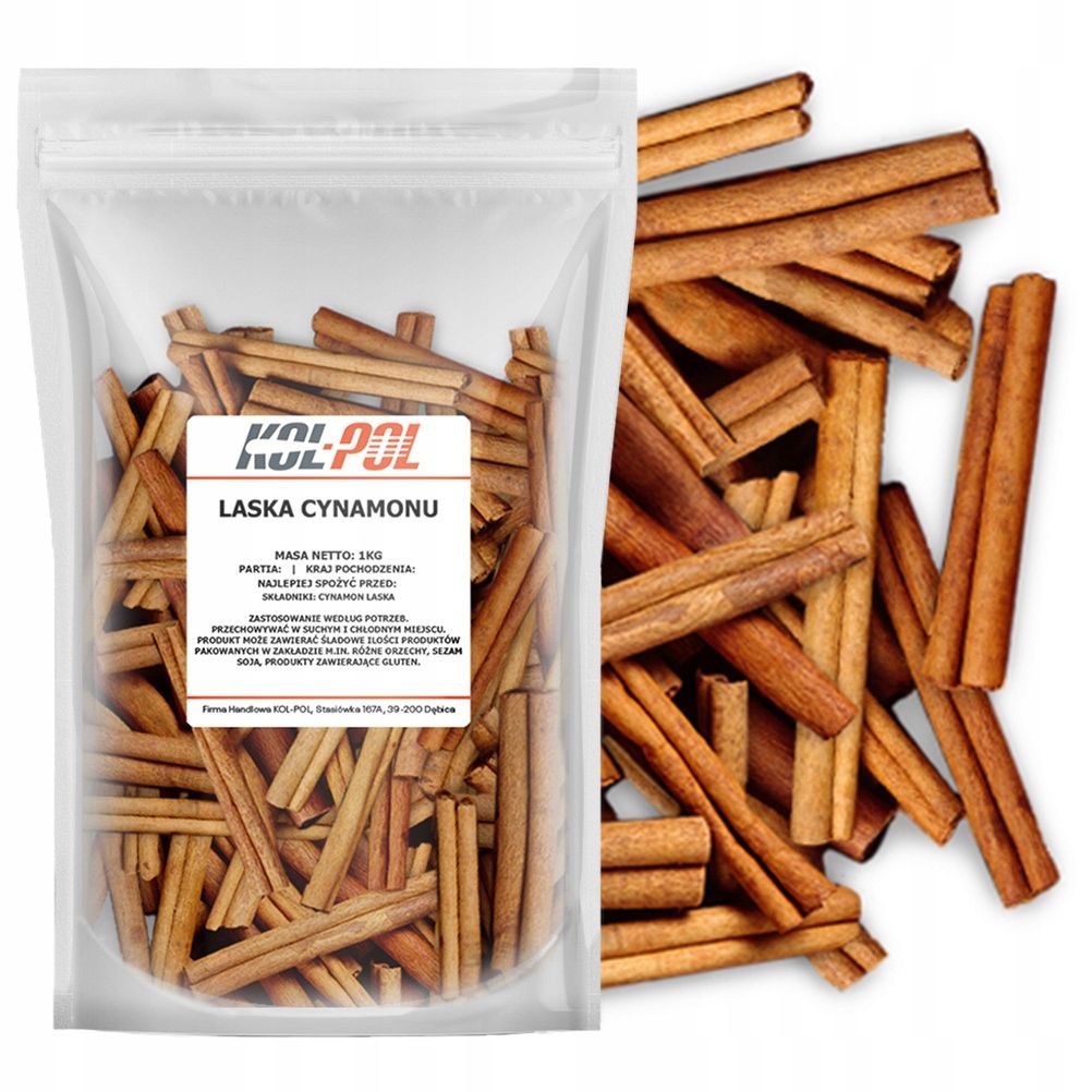 LASKA CYNAMONU 1kg Suszony cynamon laski jakość - ERLI.pl