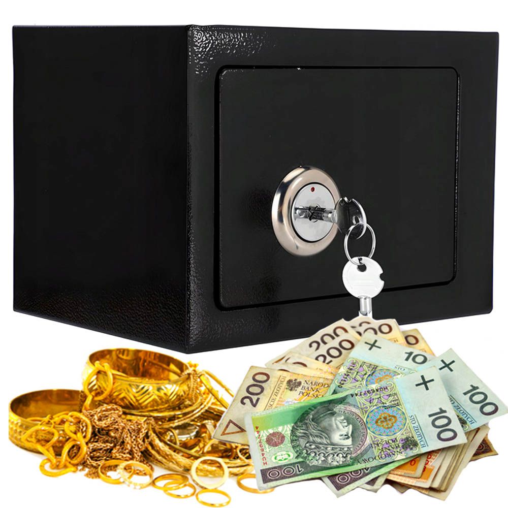 SEJF DOMOWY NA PIENIĄDZE SOLIDNY MOCNY WYTRZYMALY - ERLI.pl