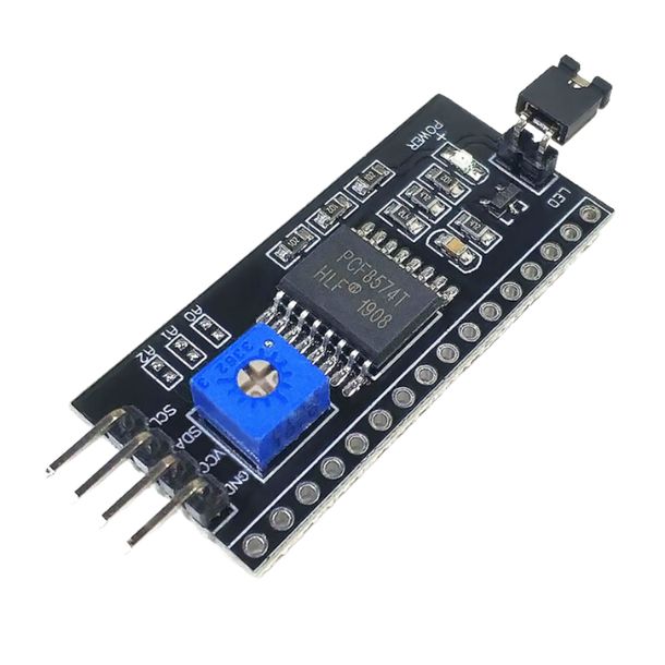 KONWERTER I2C DLA WYŚWIETLACZA LCD 1602 HD44780 MODUŁ ARDUINO 5V PCF8574 - ERLI.pl