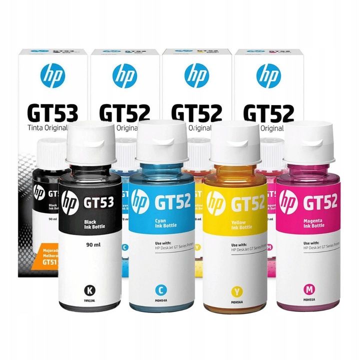 Zestaw HP GT53XL czarny + GT52 CMYK - ERLI.pl