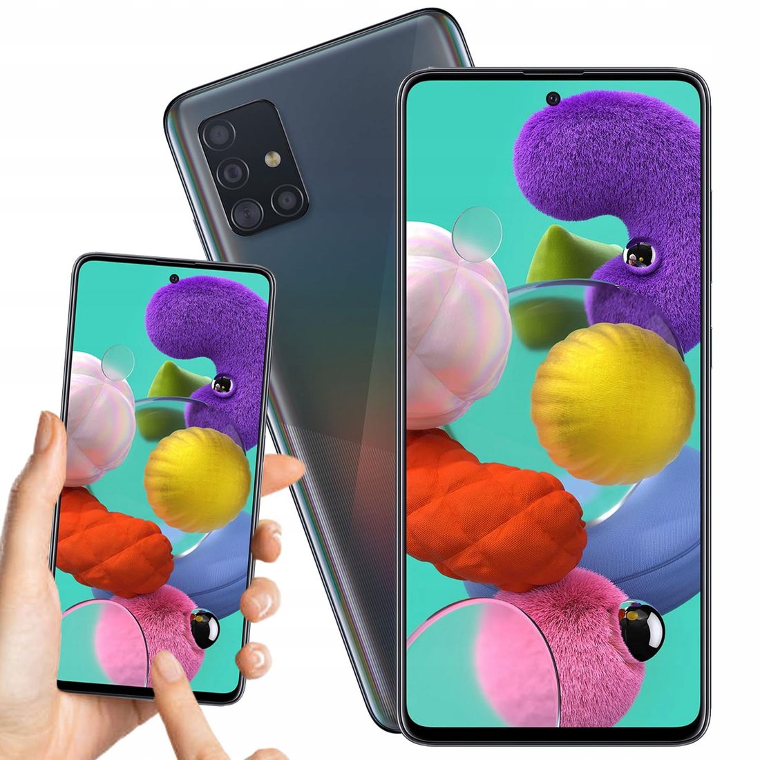 SAMSUNG GALAXY A51 A515F/DS. czarny w GRATISIE ładowarka! – 171100130 ...