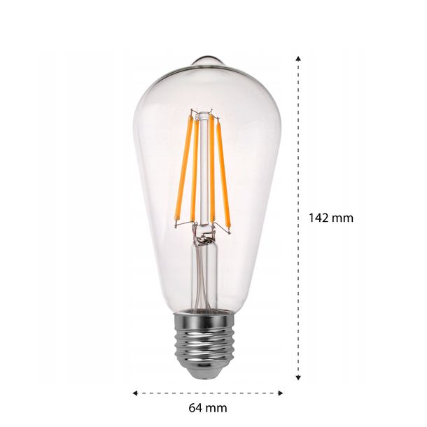 Żarówka LED E27 FILAMENT EDISON RETRO OZDOBNA 10W - ERLI.pl Żarówka LED E27 FILAMENT EDISON RETRO OZDOBNA 10W - ERLI.pl